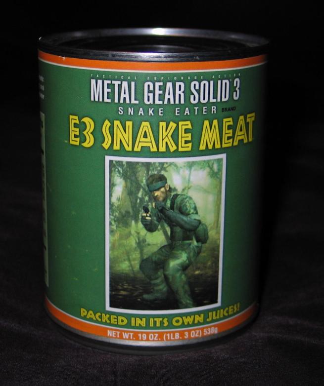 Metal Gear Solid 3: E3 2004 Snake Meat Can