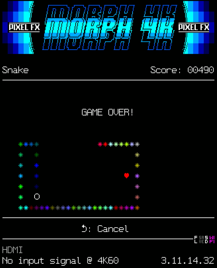 File:Morph PixelFX Snake Example.png - Classic Console Upscaler Wiki